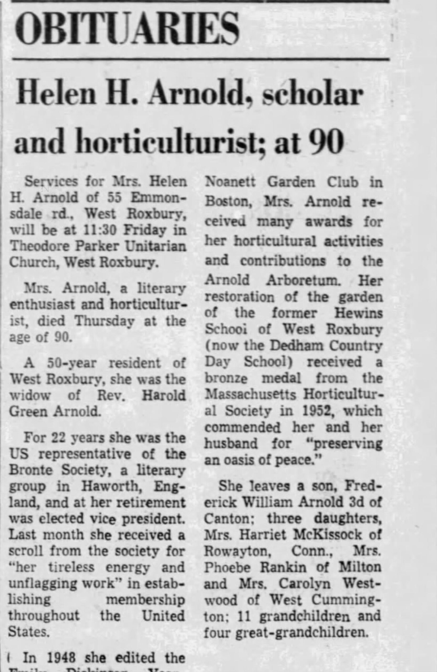 Helen Arnold - Boston Women's Heritage Trail