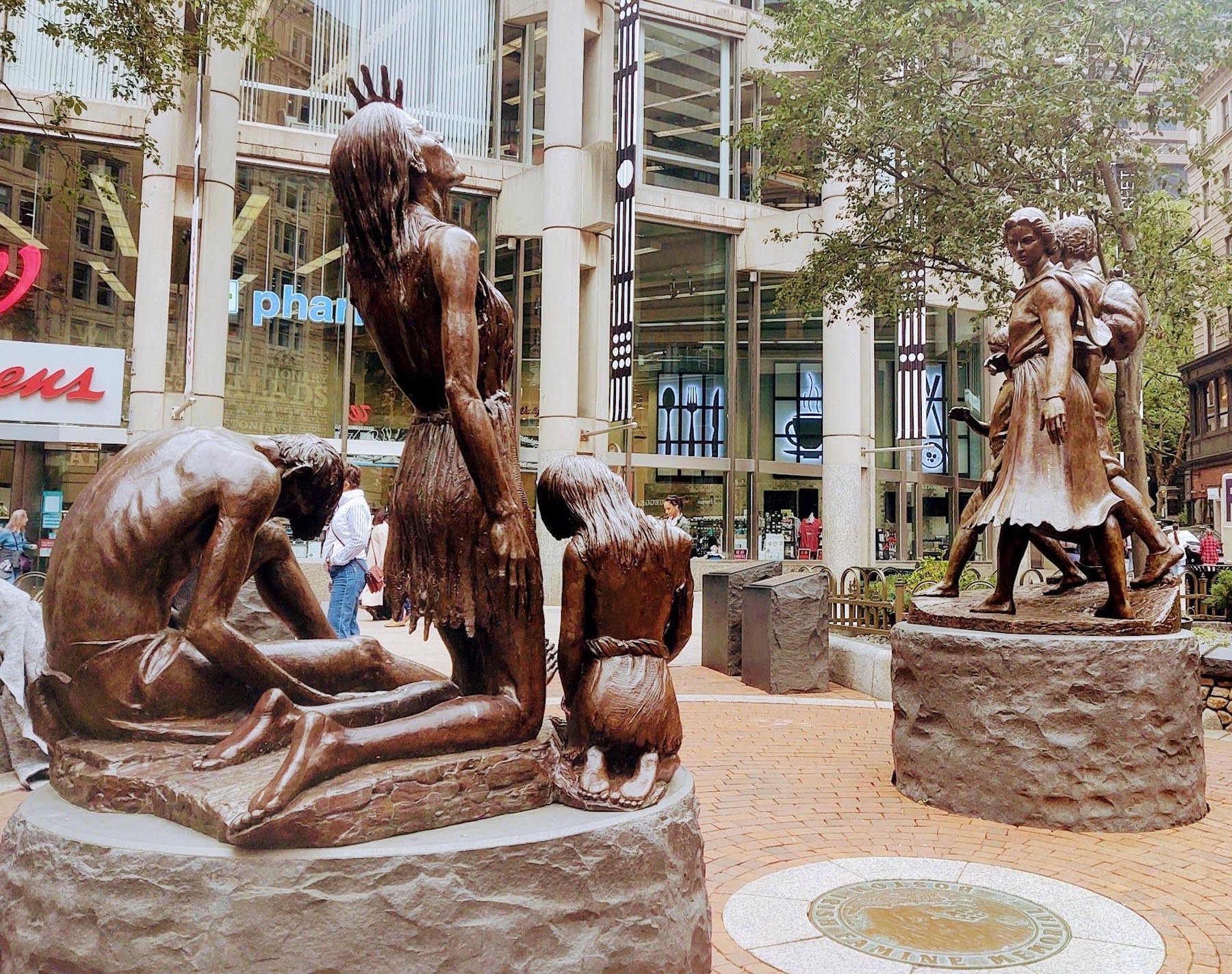 Irish Famine Memorial and Annie Sullivan - Boston Women's Heritage Trail