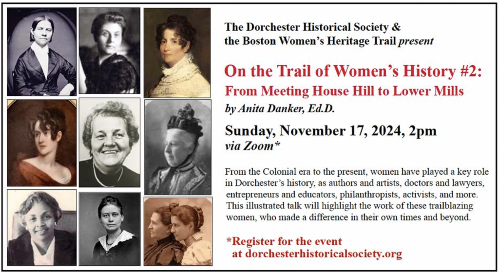 On the Trail of Women's History: From Meeting House Hill to Lower Mills ...