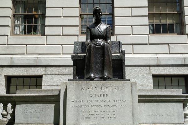 Statues of Women Dissenters: Mary Dyer and Anne Hutchinson - Boston ...