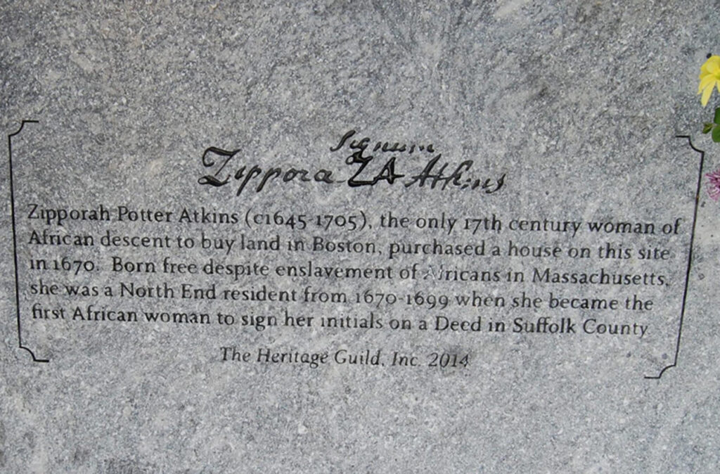 Zipporah Potter Atkins - Boston Women's Heritage Trail